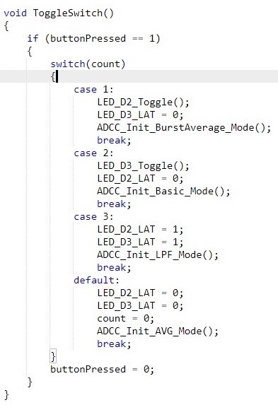 Github Microchip Pic Avr Examplespic18f26k42 Adcc Demo Example To